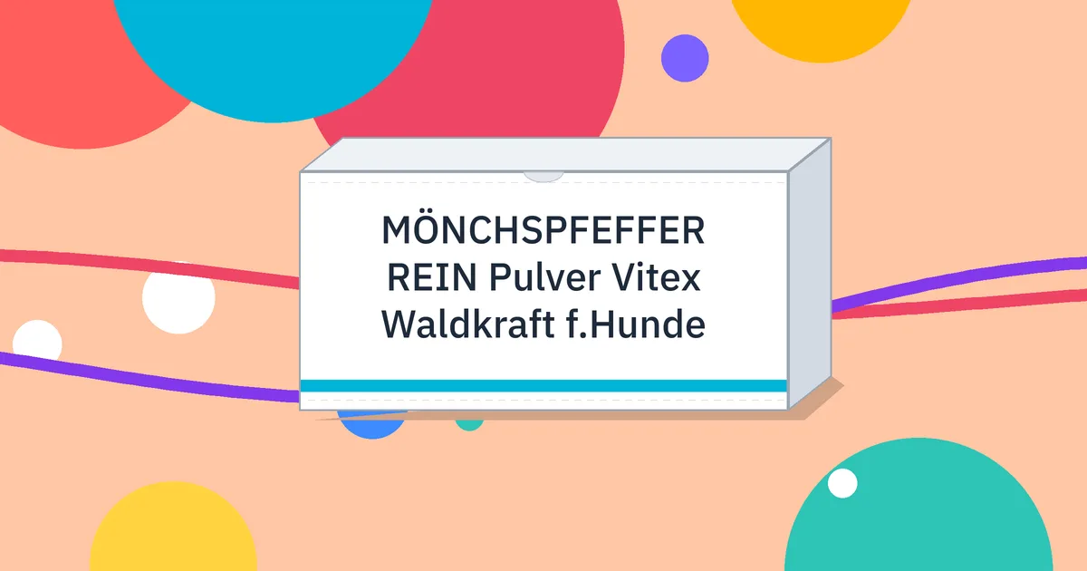 Symbolbild: Packung mit der Aufschrift MÖNCHSPFEFFER REIN Pulver Vitex Waldkraft f.Hunde (PZN 20637389) – Verfügbarkeit und Bezug in Apotheken in Frankfurt am Main