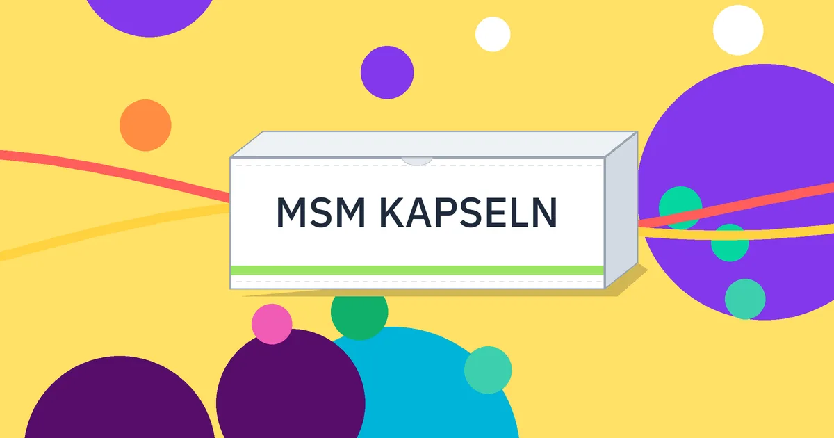 Symbolbild: Packung mit der Aufschrift MSM KAPSELN (PZN 18771471) – Verfügbarkeit und Bezug in Apotheken in Frankfurt am Main