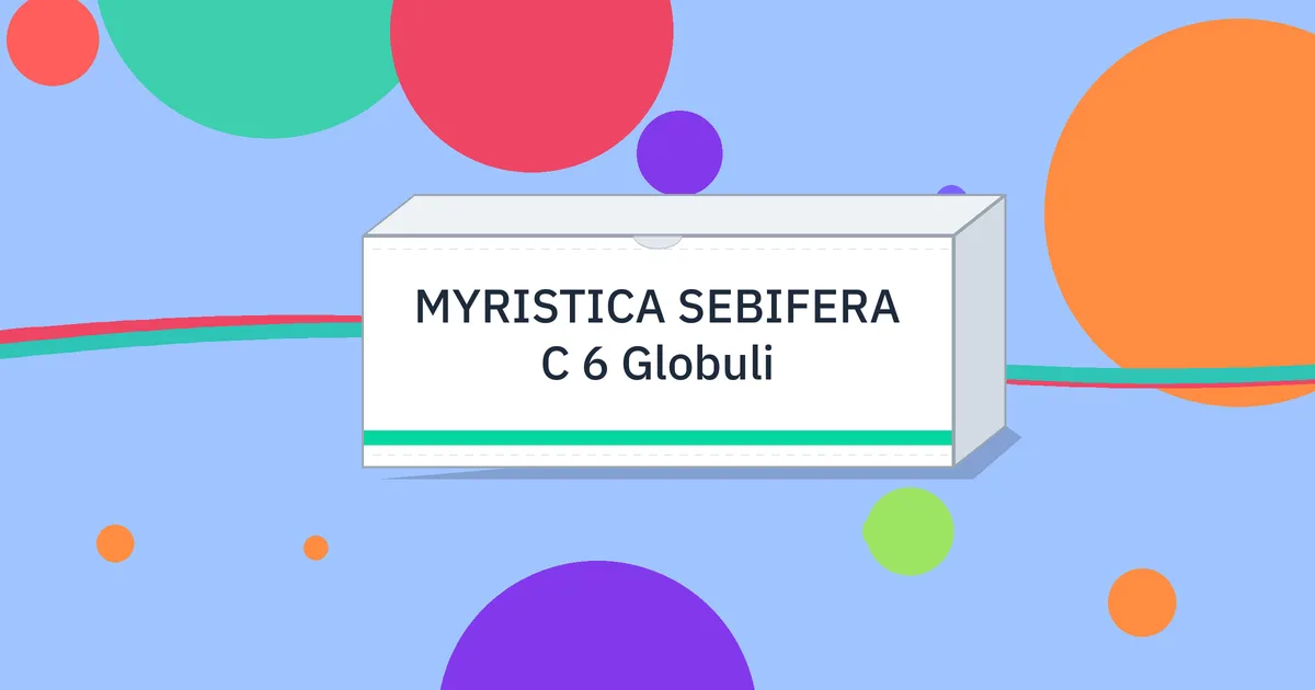 Symbolbild: Packung mit der Aufschrift MYRISTICA SEBIFERA C 6 Globuli (PZN 07248766) – Verfügbarkeit und Bezug in Apotheken in Frankfurt am Main