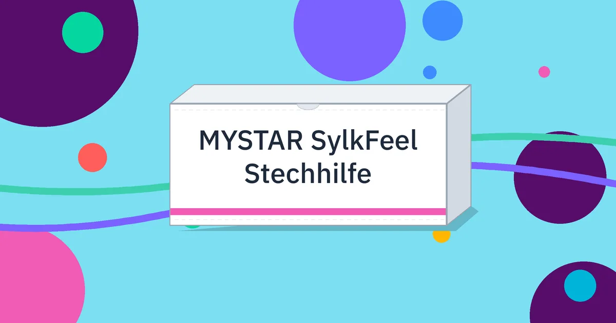 Symbolbild: Packung mit der Aufschrift MYSTAR SylkFeel Stechhilfe (PZN 01097912) – Verfügbarkeit und Bezug in Apotheken in Frankfurt am Main