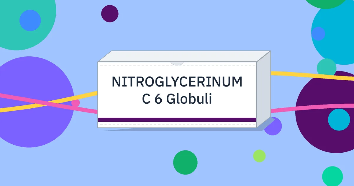 Symbolbild: Packung mit der Aufschrift NITROGLYCERINUM C 6 Globuli (PZN 19685495) – Verfügbarkeit und Bezug in Apotheken in Frankfurt am Main