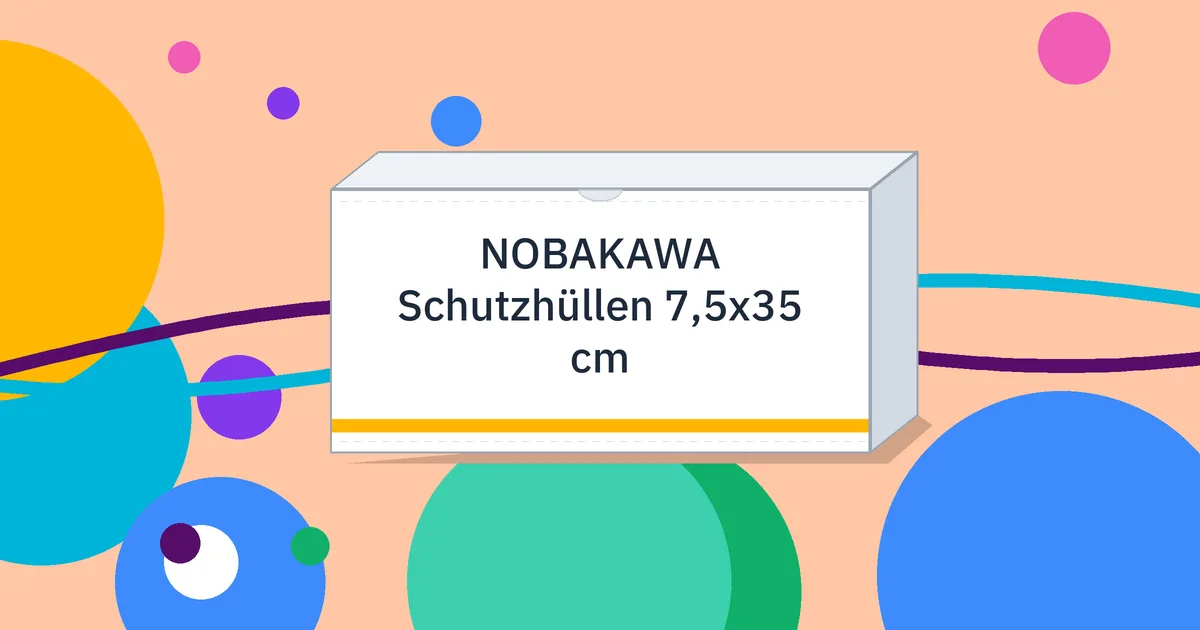 Symbolbild: Packung mit der Aufschrift NOBAKAWA Schutzhüllen 7,5x35 cm (PZN 04104191) – Verfügbarkeit und Bezug in Apotheken in Frankfurt am Main