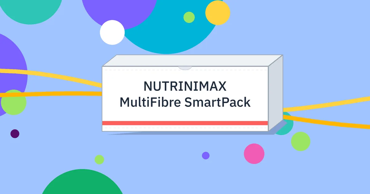 Symbolbild: Packung mit der Aufschrift NUTRINIMAX MultiFibre SmartPack (PZN 14133153) – Verfügbarkeit und Bezug in Apotheken in Frankfurt am Main