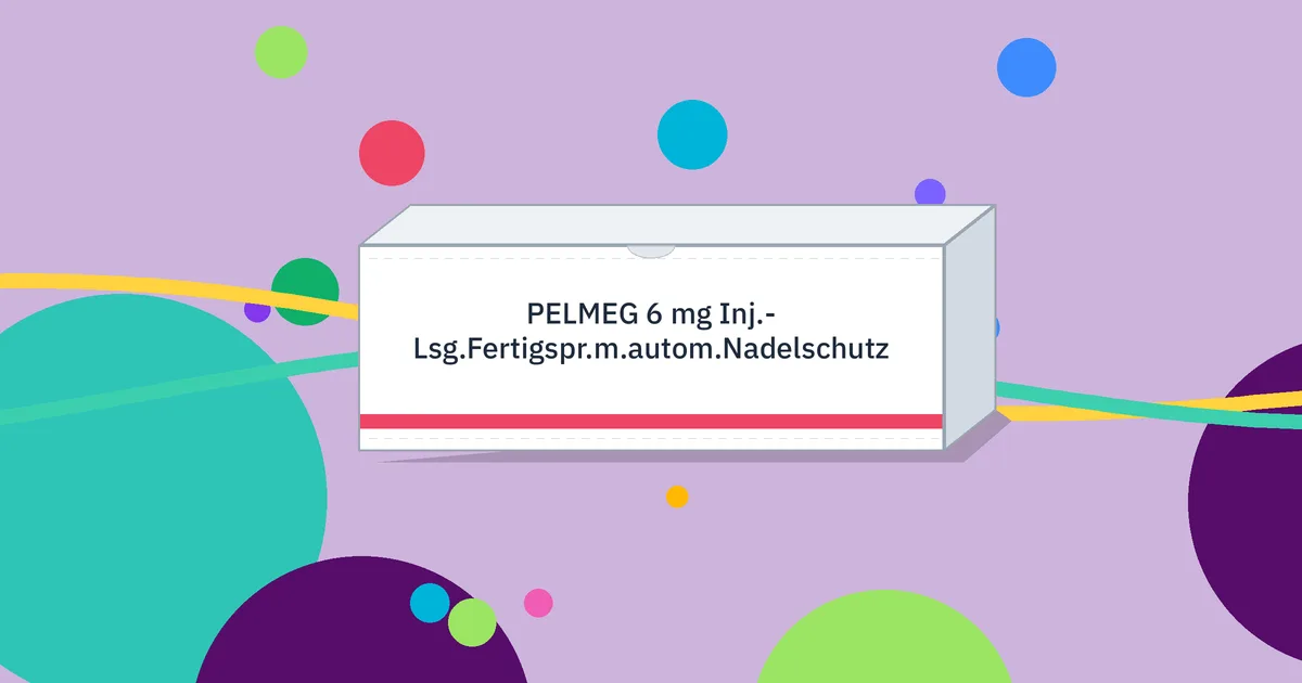 Symbolbild: Packung mit der Aufschrift PELMEG 6 mg Inj.-Lsg.Fertigspr.m.autom.Nadelschutz (PZN 15735670) – Verfügbarkeit und Bezug in Apotheken in Frankfurt am Main