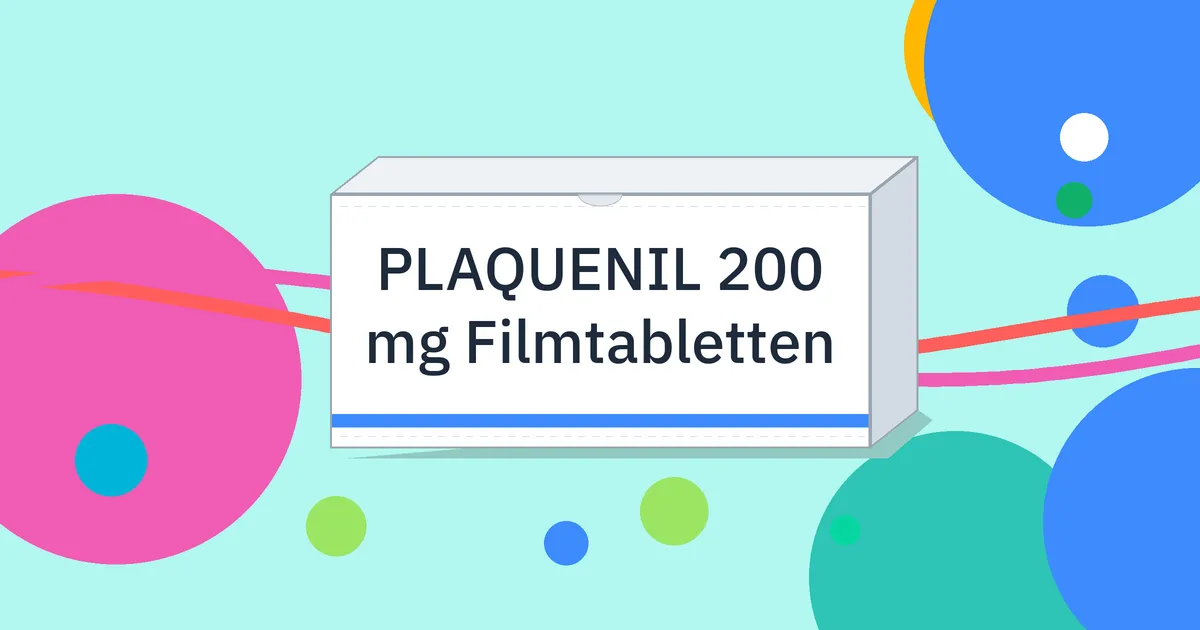 Symbolbild: Packung mit der Aufschrift PLAQUENIL 200 mg Filmtabletten (PZN 06349471) – Verfügbarkeit und Bezug in Apotheken in Frankfurt am Main