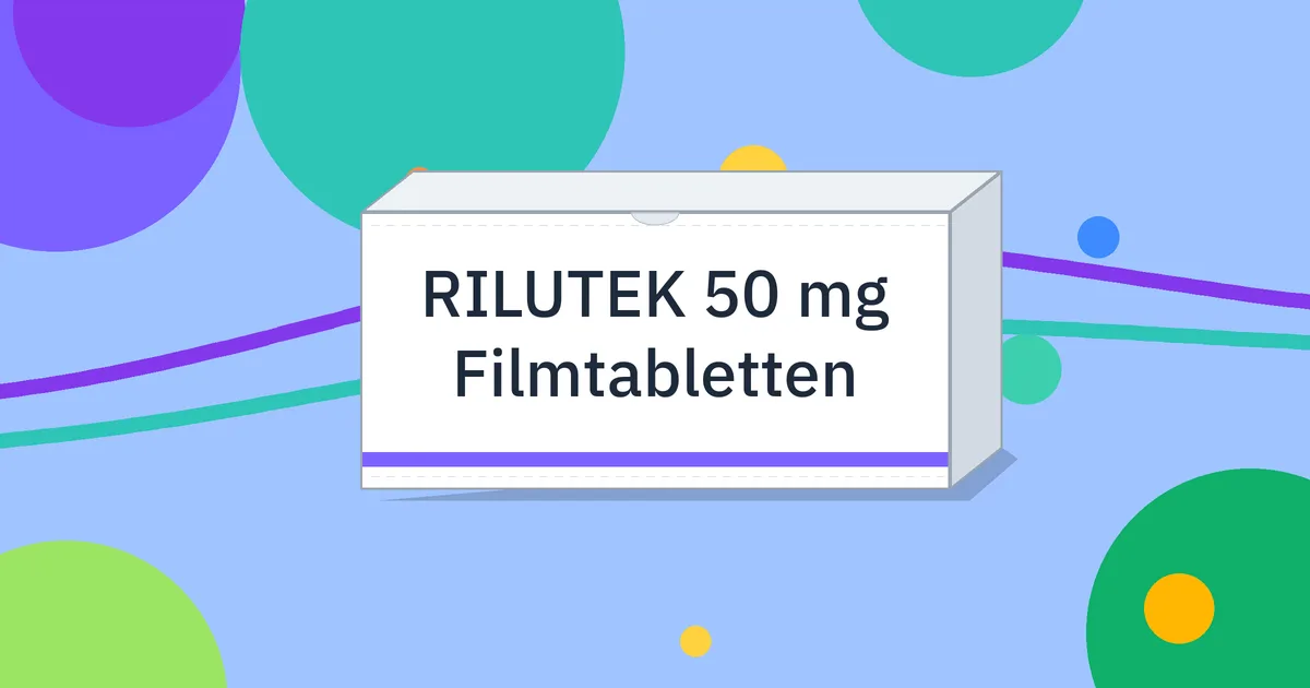 Symbolbild: Packung mit der Aufschrift RILUTEK 50 mg Filmtabletten (PZN 01607885) – Verfügbarkeit und Bezug in Apotheken in Frankfurt am Main