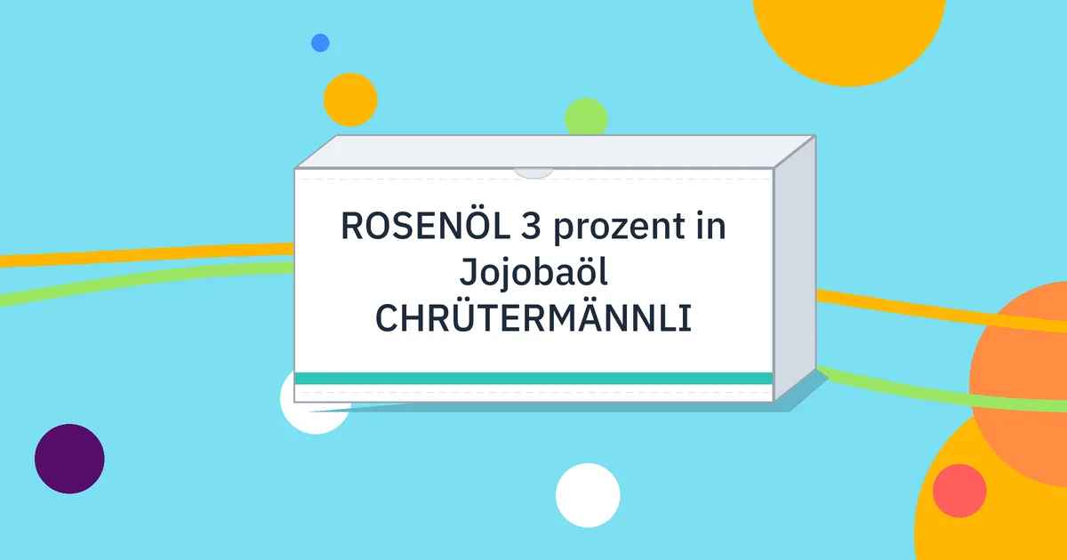Symbolbild: Packung mit der Aufschrift ROSENÖL 3 prozent in Jojobaöl CHRÜTERMÄNNLI (PZN 07197307) – Verfügbarkeit und Bezug in Apotheken in Frankfurt am Main