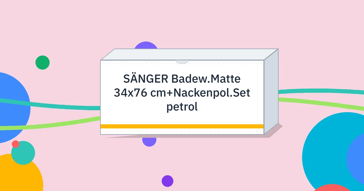 Symbolbild: Packung mit der Aufschrift SÄNGER Badew.Matte 34x76 cm+Nackenpol.Set petrol (PZN 04115579) – Verfügbarkeit und Bezug in Apotheken in Frankfurt am Main