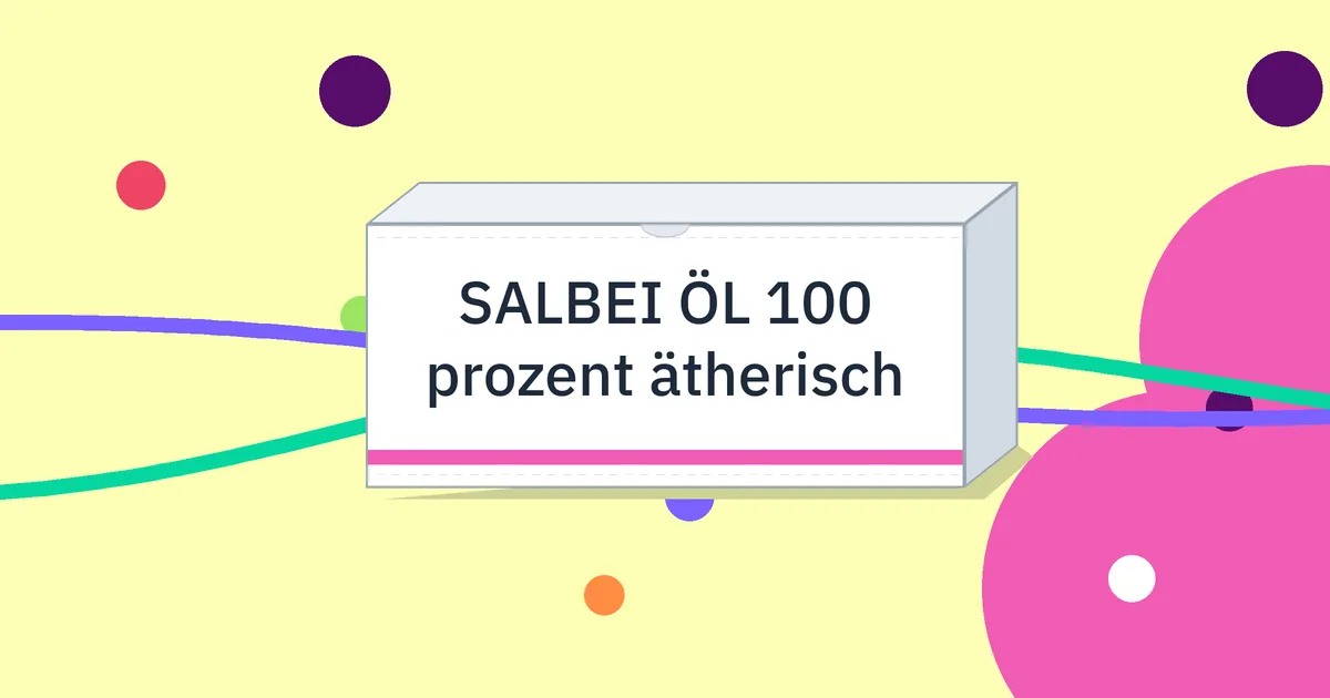 Symbolbild: Packung mit der Aufschrift SALBEI ÖL 100 prozent ätherisch (PZN 07616862) – Verfügbarkeit und Bezug in Apotheken in Frankfurt am Main