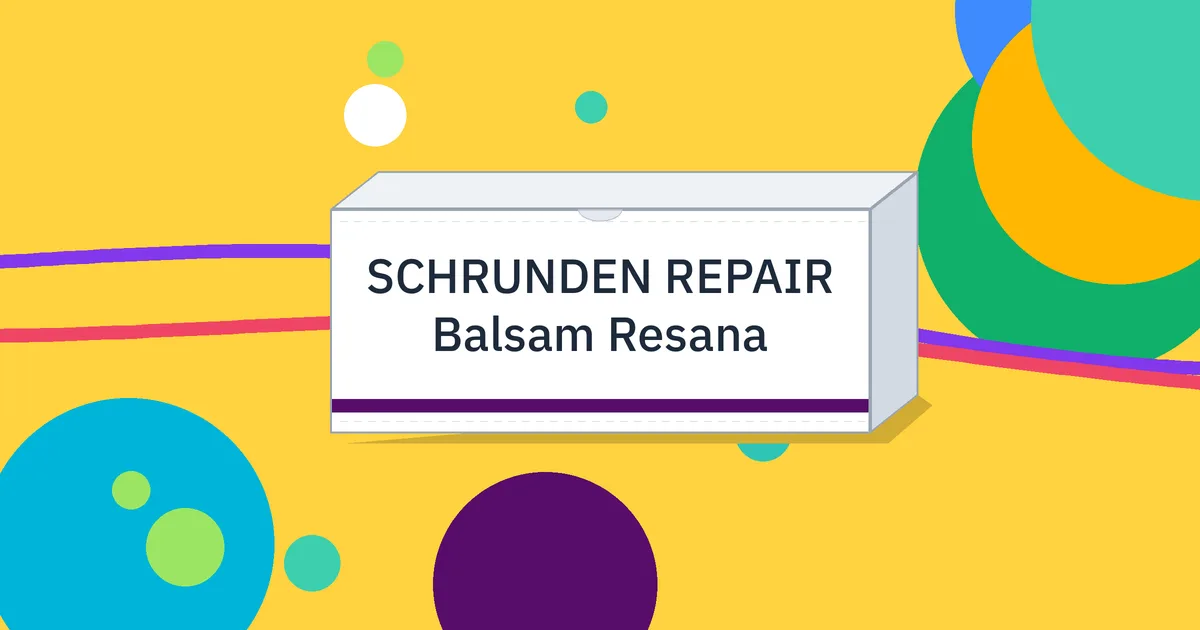 Symbolbild: Packung mit der Aufschrift SCHRUNDEN REPAIR Balsam Resana (PZN 16700828) – Verfügbarkeit und Bezug in Apotheken in Frankfurt am Main