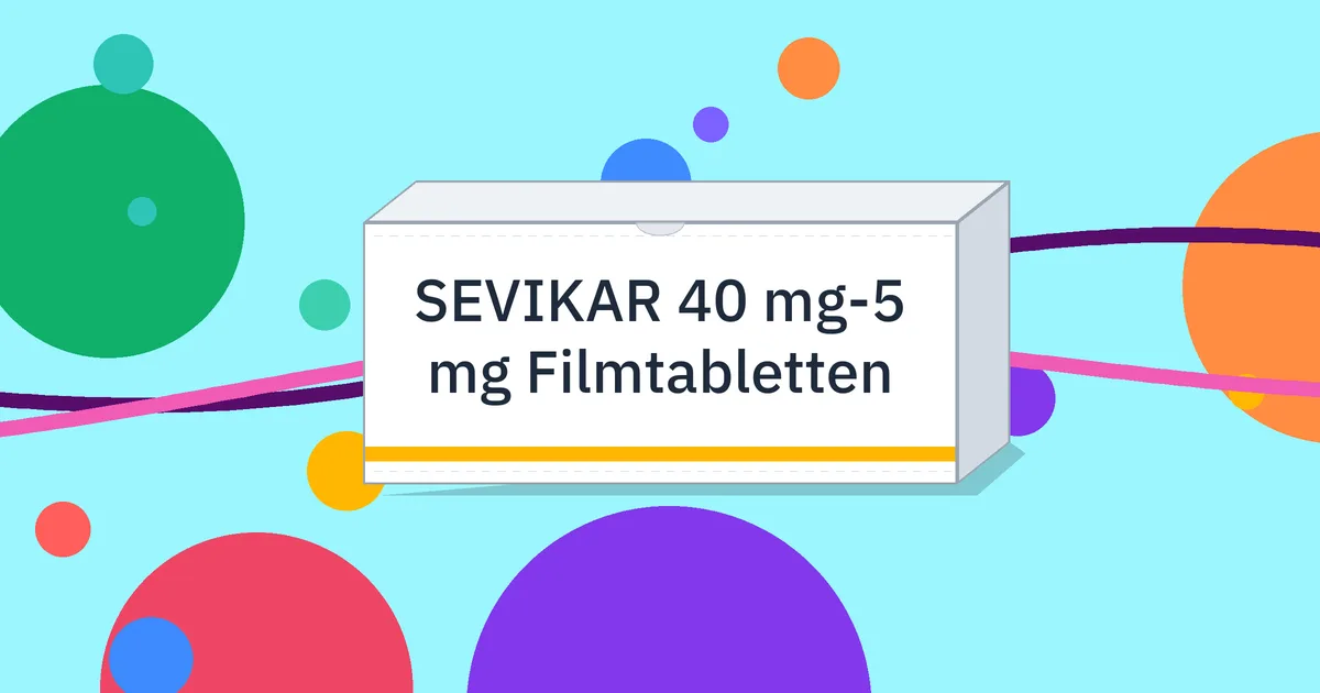 Symbolbild: Packung mit der Aufschrift SEVIKAR 40 mg-5 mg Filmtabletten (PZN 10005984) – Verfügbarkeit und Bezug in Apotheken in Frankfurt am Main