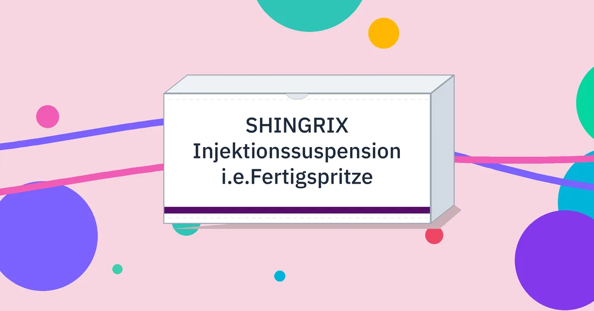 Symbolbild: Packung mit der Aufschrift SHINGRIX Injektionssuspension i.e.Fertigspritze (PZN 19797596) – Verfügbarkeit und Bezug in Apotheken in Frankfurt am Main