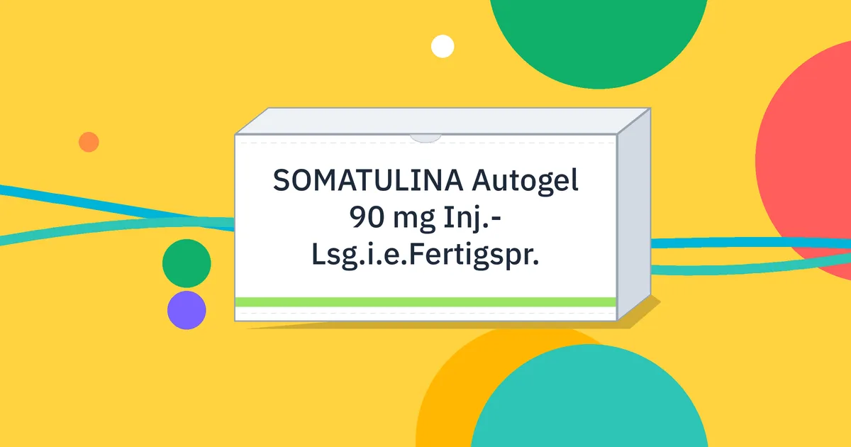 Symbolbild: Packung mit der Aufschrift SOMATULINA Autogel 90 mg Inj.-Lsg.i.e.Fertigspr. (PZN 15268731) – Verfügbarkeit und Bezug in Apotheken in Frankfurt am Main