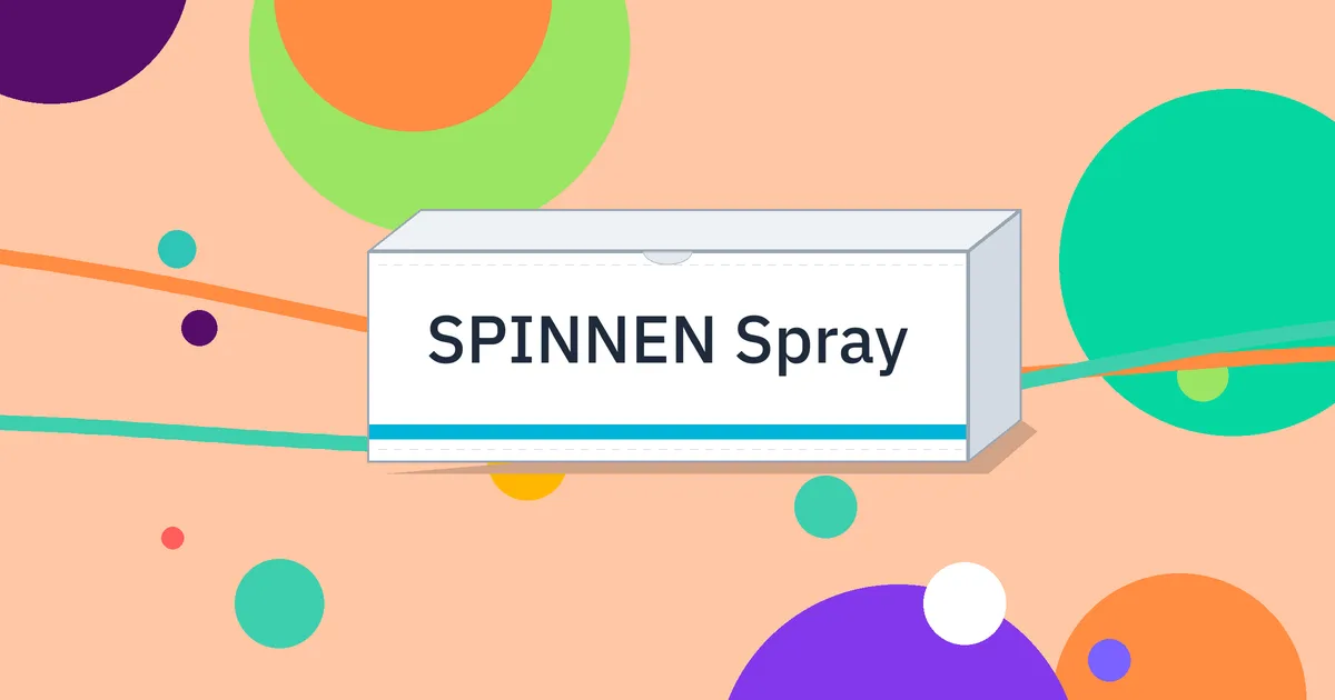 Symbolbild: Packung mit der Aufschrift SPINNEN Spray (PZN 11857442) – Verfügbarkeit und Bezug in Apotheken in Frankfurt am Main