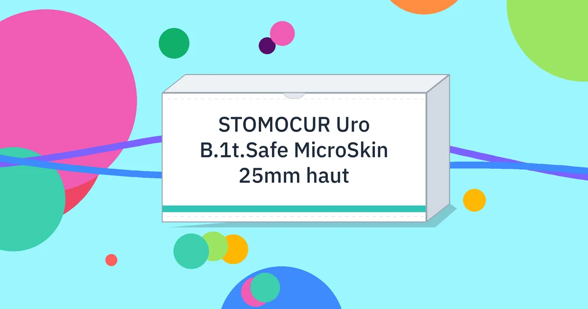 Symbolbild: Packung mit der Aufschrift STOMOCUR Uro B.1t.Safe MicroSkin 25mm haut (PZN 13866741) – Verfügbarkeit und Bezug in Apotheken in Frankfurt am Main