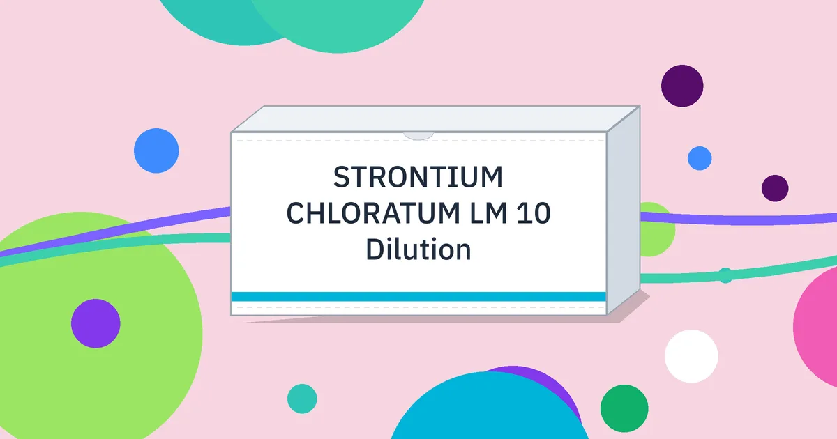 Symbolbild: Packung mit der Aufschrift STRONTIUM CHLORATUM LM 10 Dilution (PZN 13203526) – Verfügbarkeit und Bezug in Apotheken in Frankfurt am Main