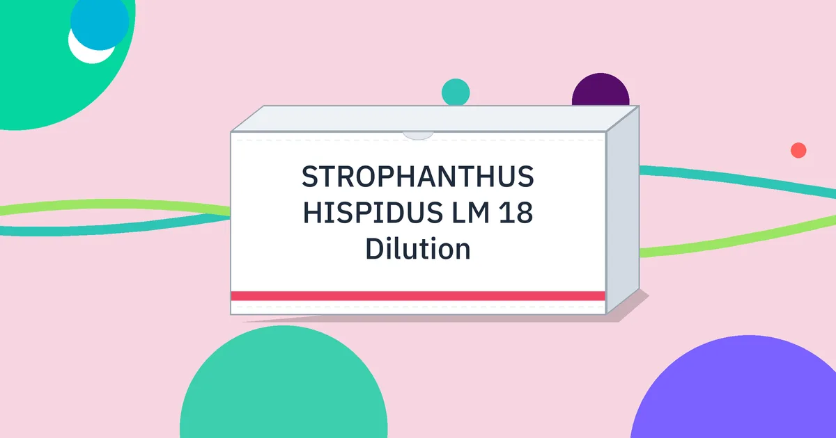 Symbolbild: Packung mit der Aufschrift STROPHANTHUS HISPIDUS LM 18 Dilution (PZN 13205407) – Verfügbarkeit und Bezug in Apotheken in Frankfurt am Main