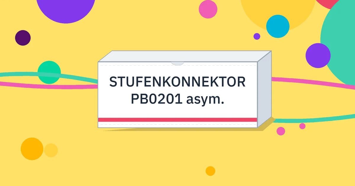 Symbolbild: Packung mit der Aufschrift STUFENKONNEKTOR PB0201 asym. (PZN 00502888) – Verfügbarkeit und Bezug in Apotheken in Frankfurt am Main