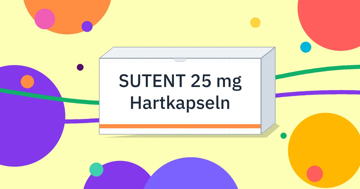Symbolbild: Packung mit der Aufschrift SUTENT 25 mg Hartkapseln (PZN 10709277) – Verfügbarkeit und Bezug in Apotheken in Frankfurt am Main