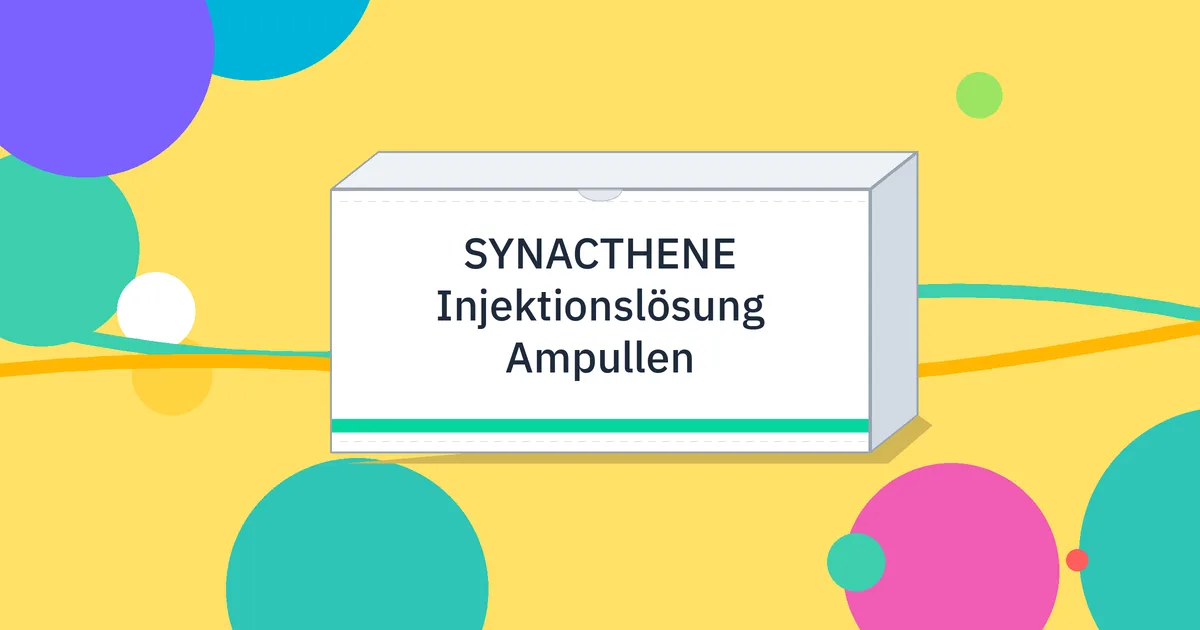 Symbolbild: Packung mit der Aufschrift SYNACTHENE Injektionslösung Ampullen (PZN 00667603) – Verfügbarkeit und Bezug in Apotheken in Frankfurt am Main