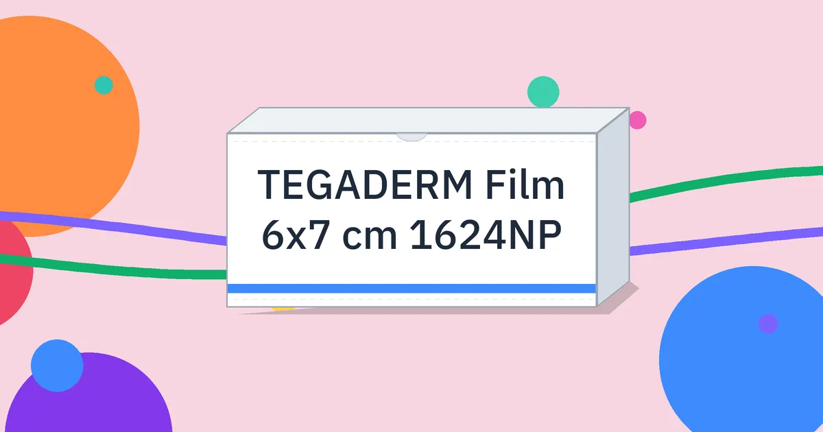 Symbolbild: Packung mit der Aufschrift TEGADERM Film 6x7 cm 1624NP (PZN 12730838) – Verfügbarkeit und Bezug in Apotheken in Frankfurt am Main