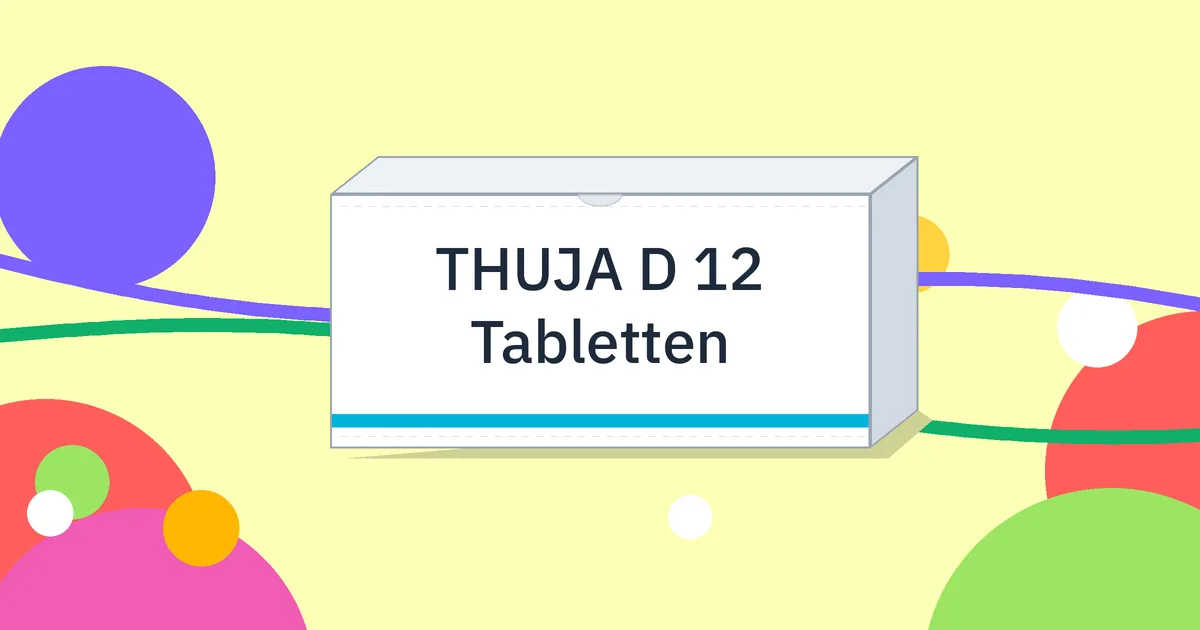 Symbolbild: Packung mit der Aufschrift THUJA D 12 Tabletten (PZN 02107676) – Verfügbarkeit und Bezug in Apotheken in Frankfurt am Main