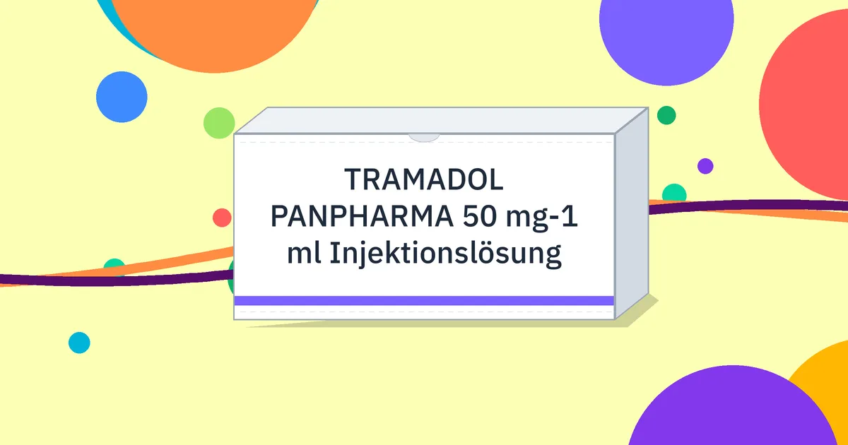 Symbolbild: Packung mit der Aufschrift TRAMADOL PANPHARMA 50 mg-1 ml Injektionslösung (PZN 16200451) – Verfügbarkeit und Bezug in Apotheken in Frankfurt am Main