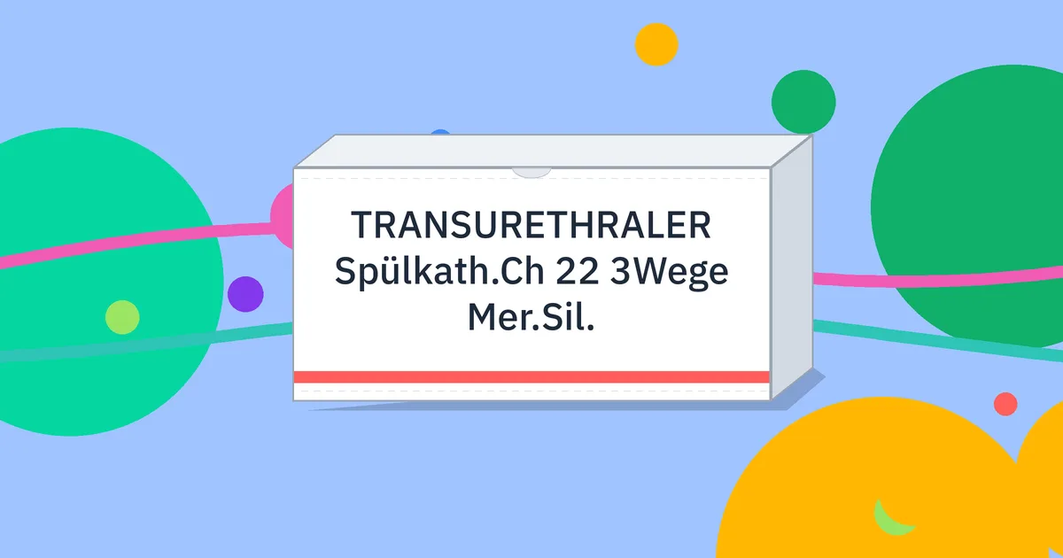 Symbolbild: Packung mit der Aufschrift TRANSURETHRALER Spülkath.Ch 22 3Wege Mer.Sil. (PZN 04506831) – Verfügbarkeit und Bezug in Apotheken in Frankfurt am Main