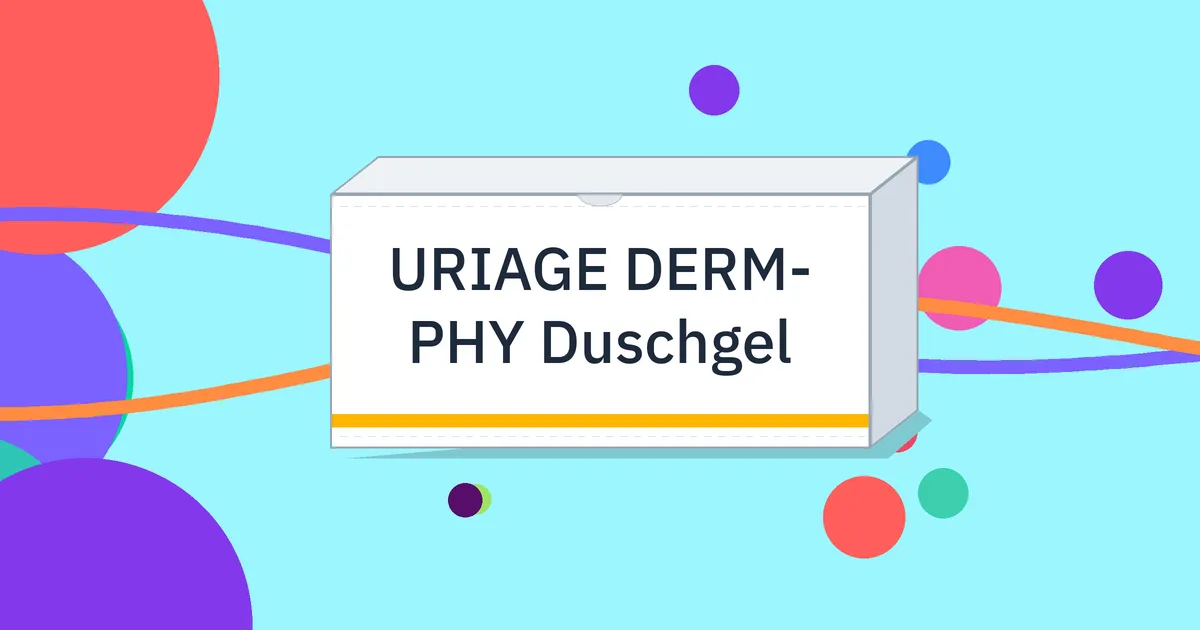 Symbolbild: Packung mit der Aufschrift URIAGE DERM-PHY Duschgel (PZN 20374352) – Verfügbarkeit und Bezug in Apotheken in Frankfurt am Main