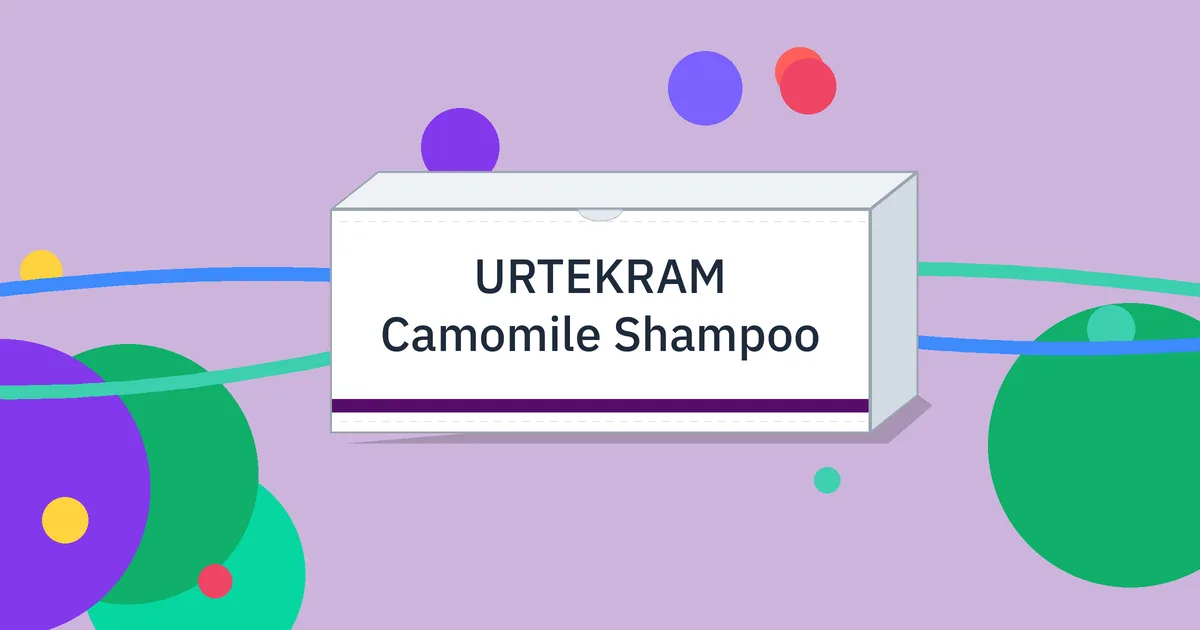 Symbolbild: Packung mit der Aufschrift URTEKRAM Camomile Shampoo (PZN 18820301) – Verfügbarkeit und Bezug in Apotheken in Frankfurt am Main