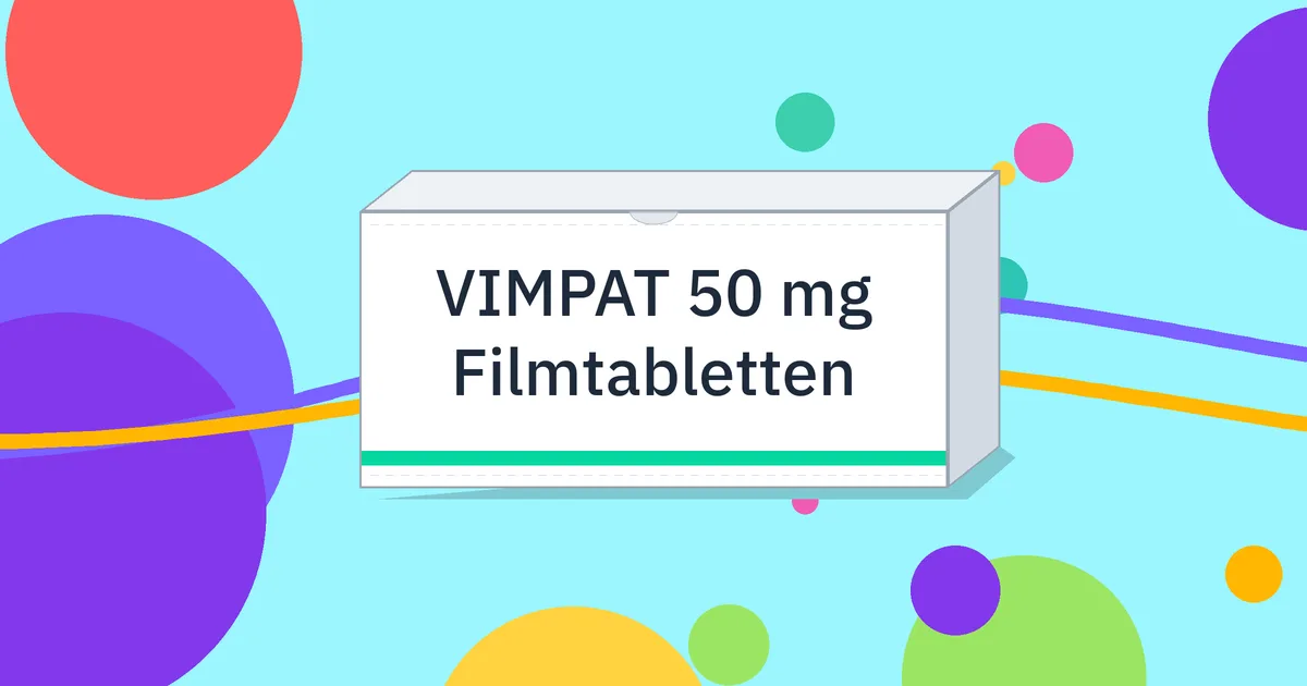 Symbolbild: Packung mit der Aufschrift VIMPAT 50 mg Filmtabletten (PZN 14274149) – Verfügbarkeit und Bezug in Apotheken in Frankfurt am Main