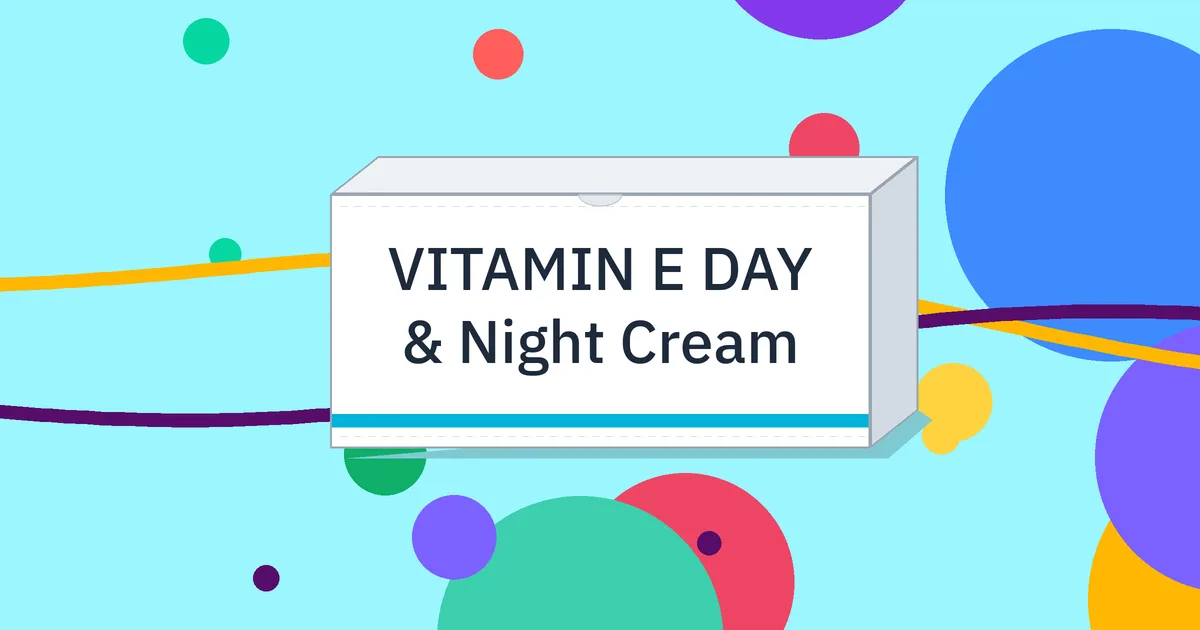 Symbolbild: Packung mit der Aufschrift VITAMIN E DAY & Night Cream (PZN 03670439) – Verfügbarkeit und Bezug in Apotheken in Frankfurt am Main