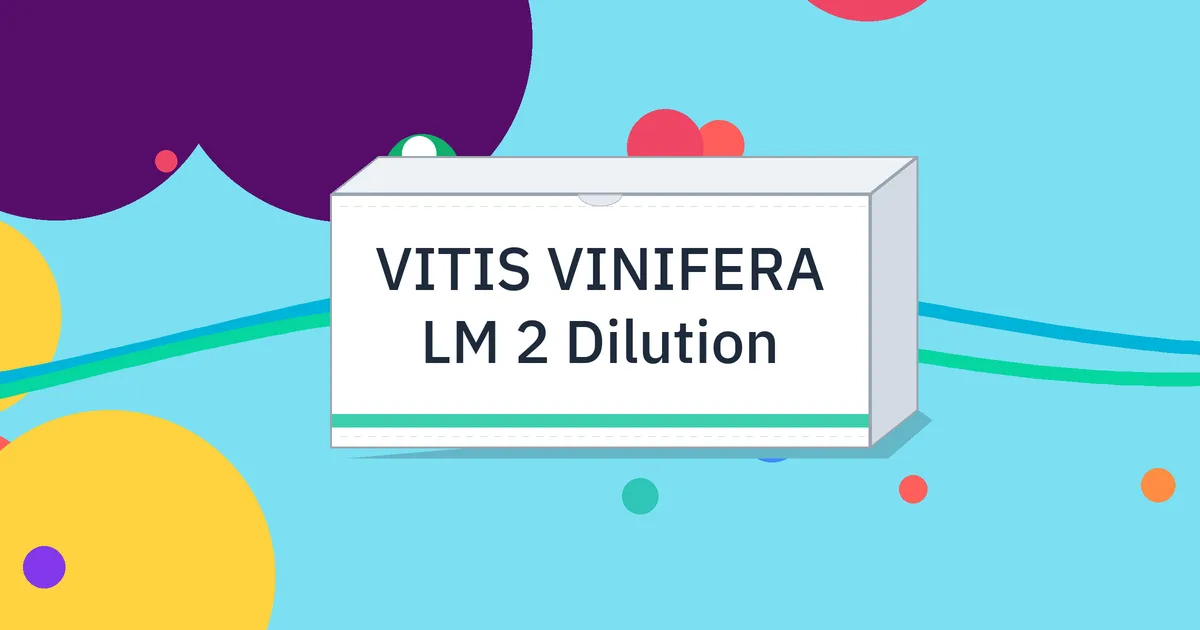 Symbolbild: Packung mit der Aufschrift VITIS VINIFERA LM 2 Dilution (PZN 13279452) – Verfügbarkeit und Bezug in Apotheken in Frankfurt am Main