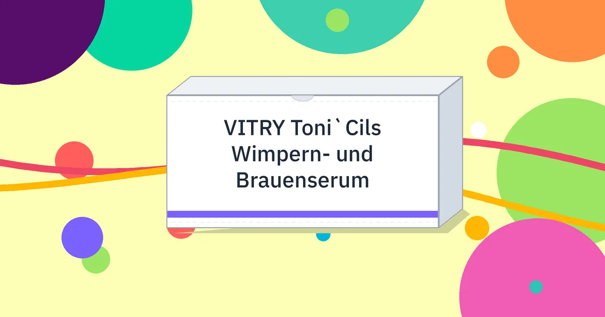 Symbolbild: Packung mit der Aufschrift VITRY Toni`Cils Wimpern- und Brauenserum (PZN 20405207) – Verfügbarkeit und Bezug in Apotheken in Frankfurt am Main