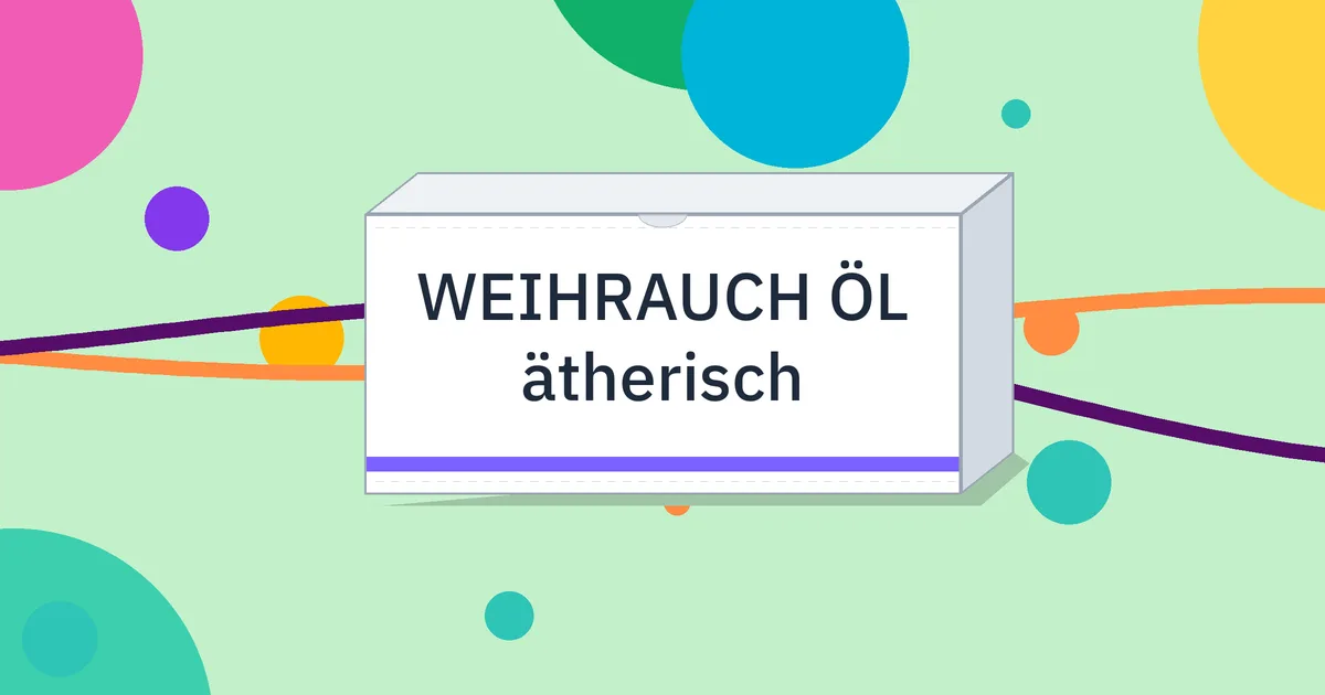 Symbolbild: Packung mit der Aufschrift WEIHRAUCH ÖL ätherisch (PZN 16328240) – Verfügbarkeit und Bezug in Apotheken in Frankfurt am Main