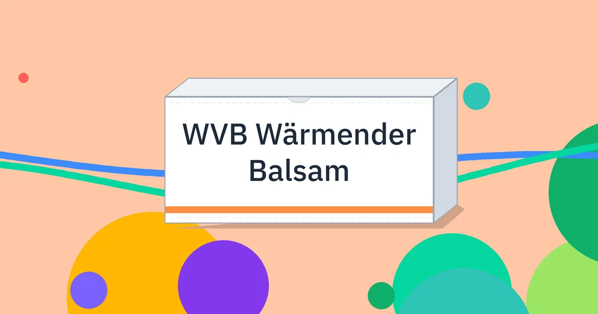 Symbolbild: Packung mit der Aufschrift WVB Wärmender Balsam (PZN 17161888) – Verfügbarkeit und Bezug in Apotheken in Frankfurt am Main