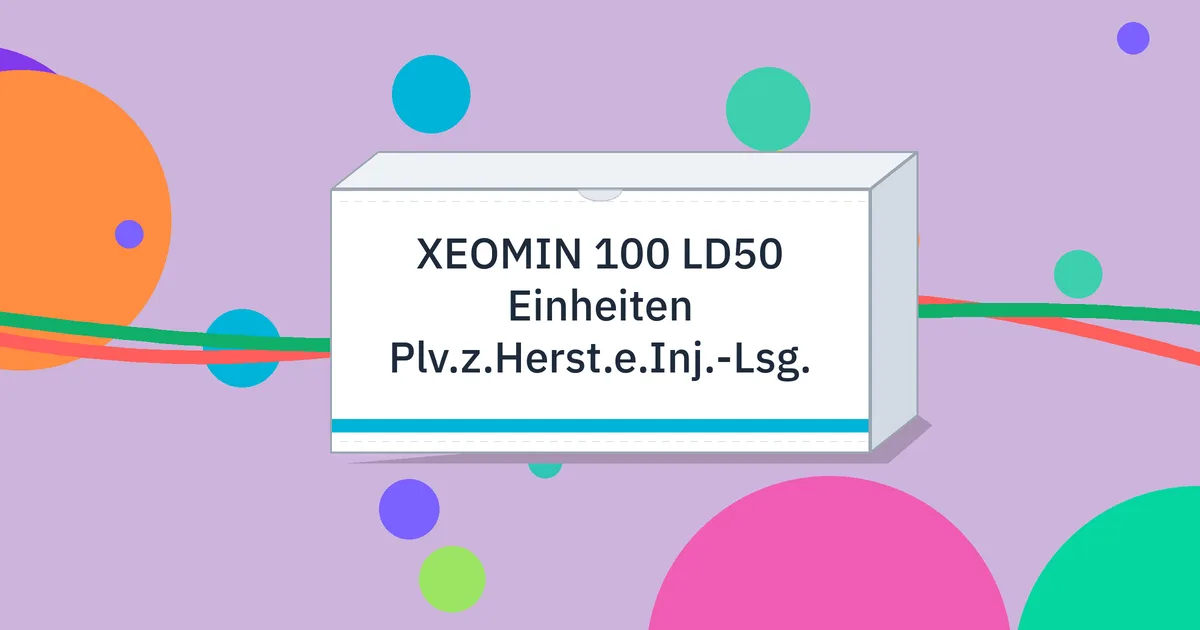 Symbolbild: Packung mit der Aufschrift XEOMIN 100 LD50 Einheiten Plv.z.Herst.e.Inj.-Lsg. (PZN 17981516) – Verfügbarkeit und Bezug in Apotheken in Frankfurt am Main
