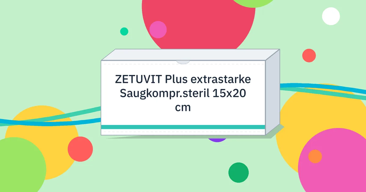 Symbolbild: Packung mit der Aufschrift ZETUVIT Plus extrastarke Saugkompr.steril 15x20 cm (PZN 18717000) – Verfügbarkeit und Bezug in Apotheken in Frankfurt am Main