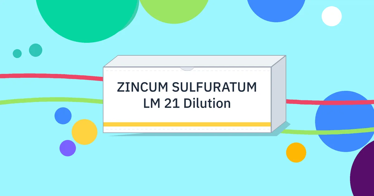 Symbolbild: Packung mit der Aufschrift ZINCUM SULFURATUM LM 21 Dilution (PZN 13299443) – Verfügbarkeit und Bezug in Apotheken in Frankfurt am Main