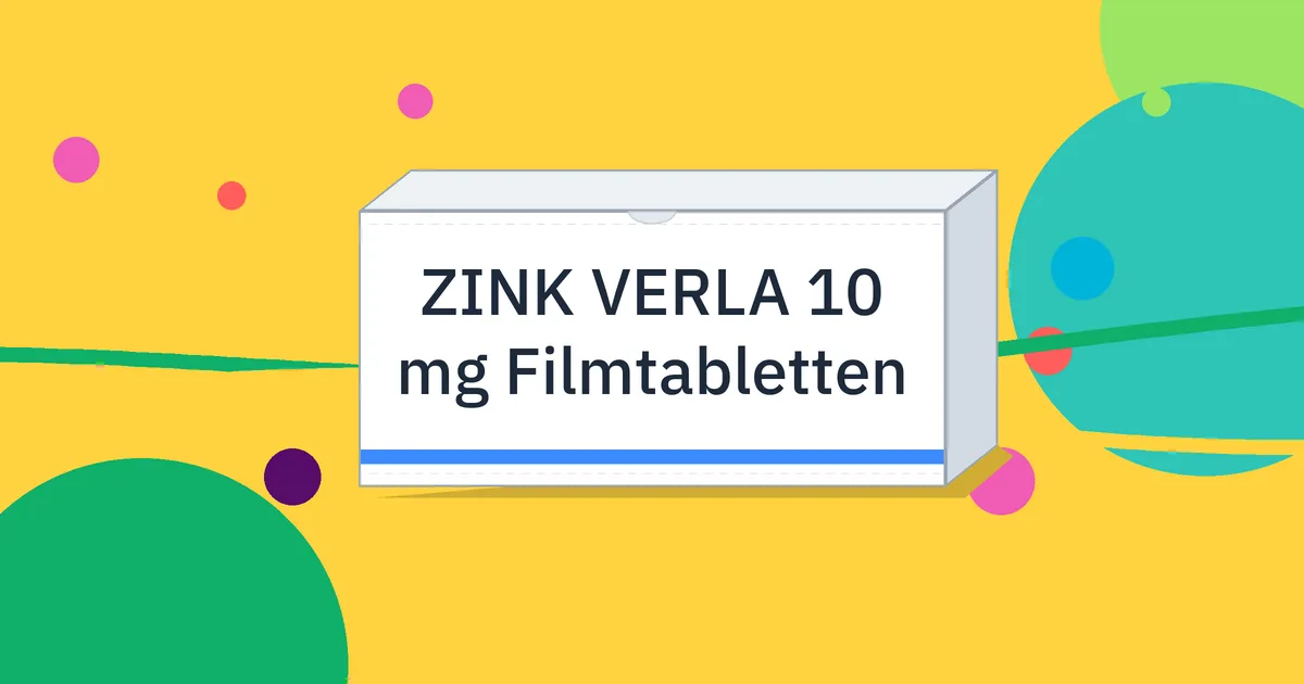 Symbolbild: Packung mit der Aufschrift ZINK VERLA 10 mg Filmtabletten (PZN 08912189) – Verfügbarkeit und Bezug in Apotheken in Frankfurt am Main