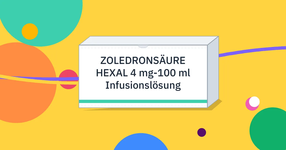 Symbolbild: Packung mit der Aufschrift ZOLEDRONSÄURE HEXAL 4 mg-100 ml Infusionslösung (PZN 09929192) – Verfügbarkeit und Bezug in Apotheken in Frankfurt am Main