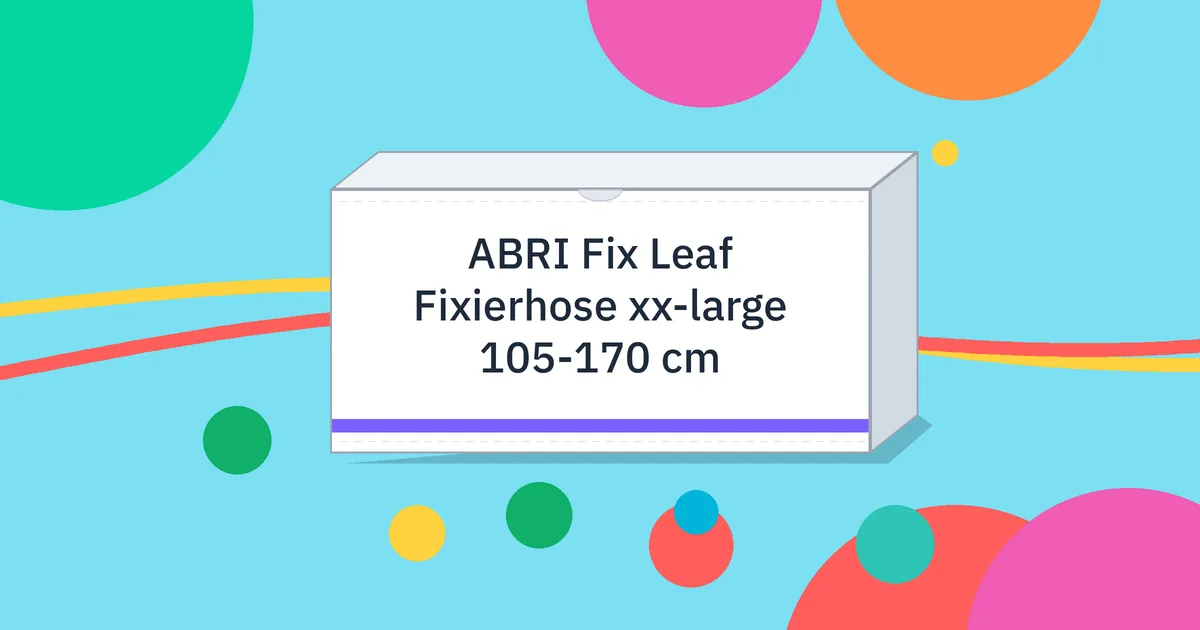 Symbolbild: Packung mit der Aufschrift ABRI Fix Leaf Fixierhose xx-large 105-170 cm (PZN 07501107) – Verfügbarkeit und Bezug in Apotheken in Frankfurt am Main