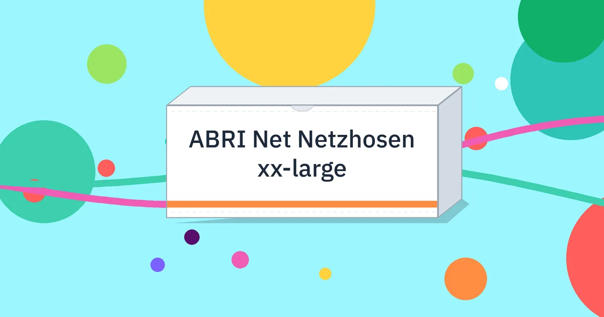 Symbolbild: Packung mit der Aufschrift ABRI Net Netzhosen xx-large (PZN 02818615) – Verfügbarkeit und Bezug in Apotheken in Frankfurt am Main