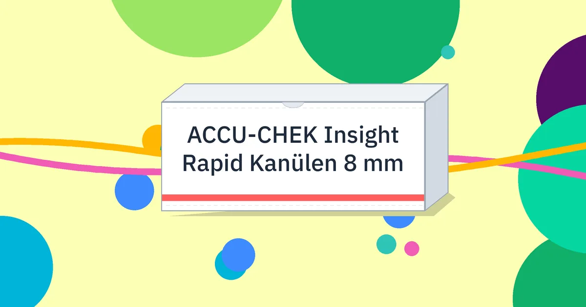 Symbolbild: Packung mit der Aufschrift ACCU-CHEK Insight Rapid Kanülen 8 mm (PZN 16787350) – Verfügbarkeit und Bezug in Apotheken in Frankfurt am Main