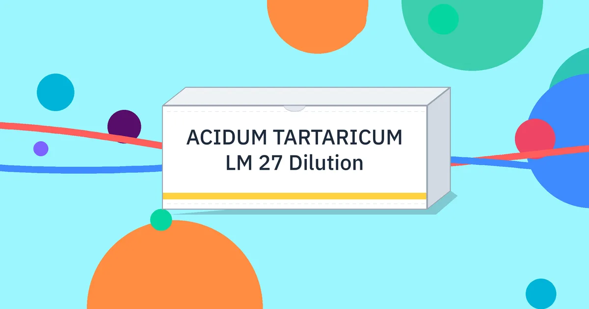 Symbolbild: Packung mit der Aufschrift ACIDUM TARTARICUM LM 27 Dilution (PZN 13287055) – Verfügbarkeit und Bezug in Apotheken in Frankfurt am Main