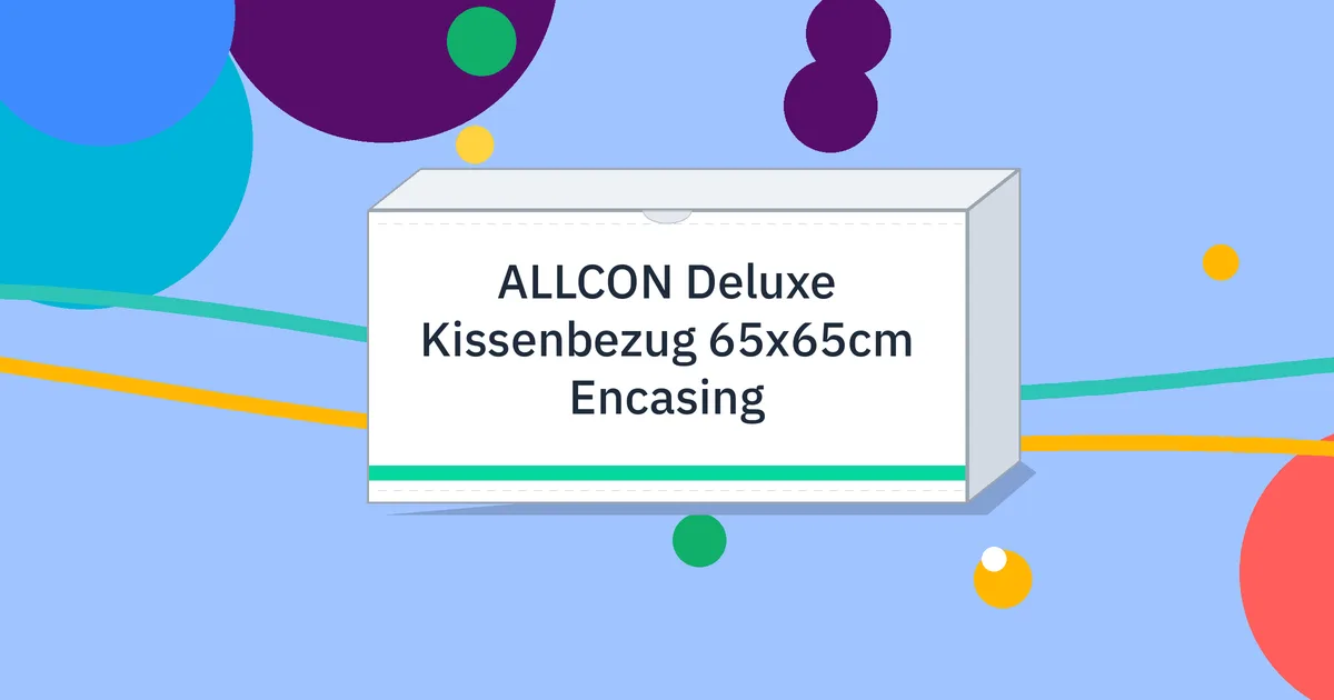 Symbolbild: Packung mit der Aufschrift ALLCON Deluxe Kissenbezug 65x65cm Encasing (PZN 20043299) – Verfügbarkeit und Bezug in Apotheken in Frankfurt am Main