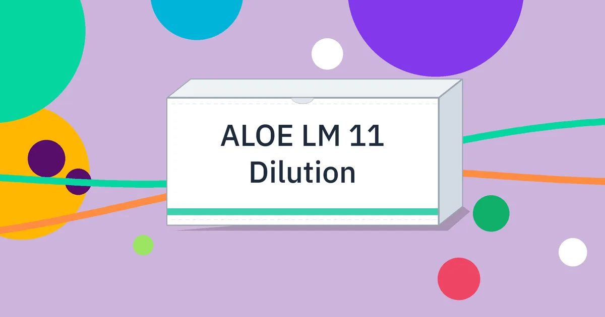 Symbolbild: Packung mit der Aufschrift ALOE LM 11 Dilution (PZN 12757518) – Verfügbarkeit und Bezug in Apotheken in Frankfurt am Main
