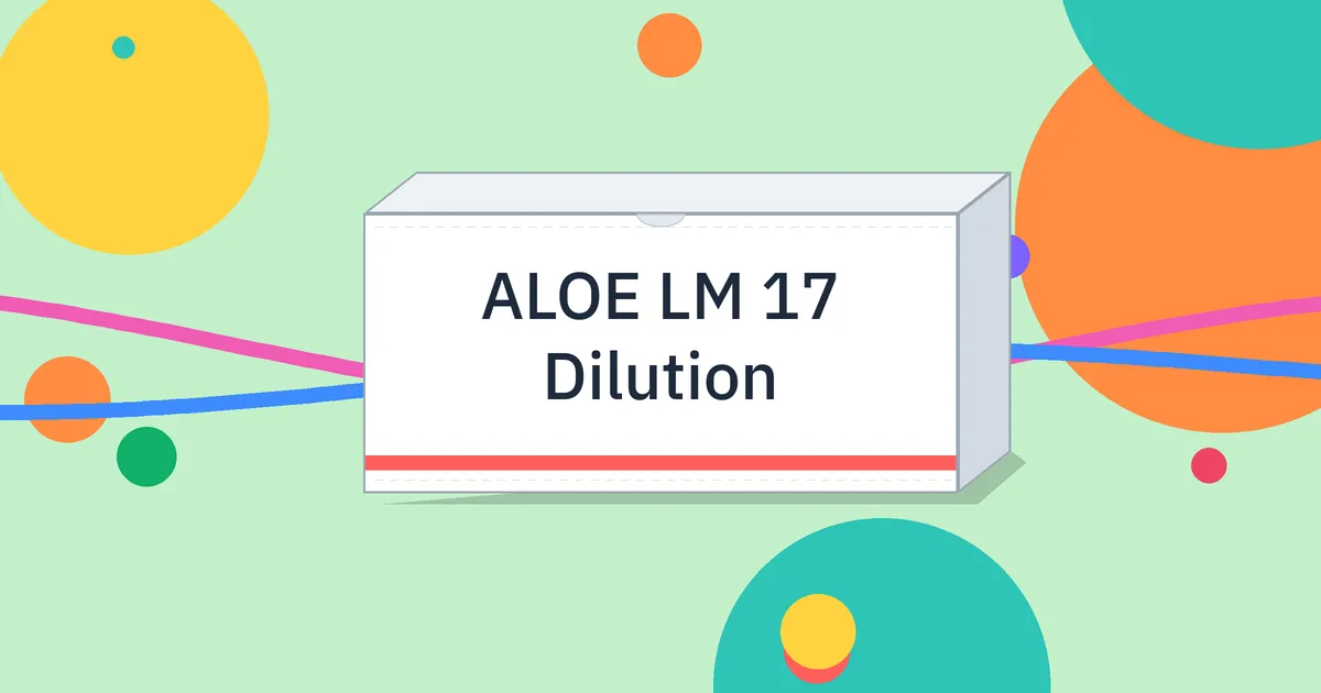 Symbolbild: Packung mit der Aufschrift ALOE LM 17 Dilution (PZN 12757576) – Verfügbarkeit und Bezug in Apotheken in Frankfurt am Main