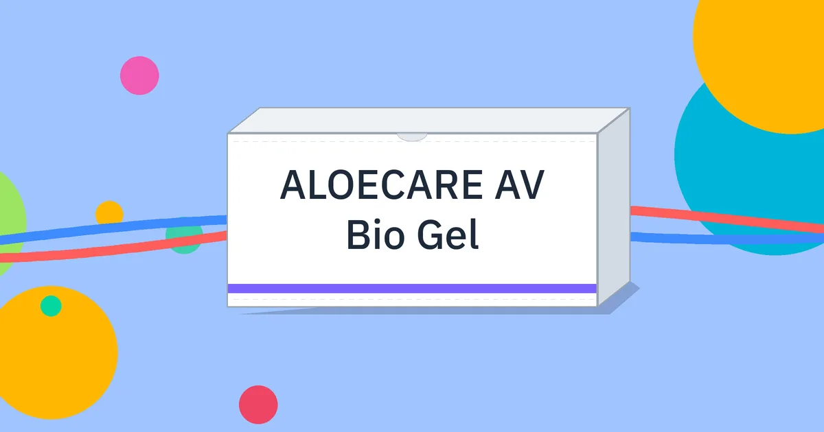 Symbolbild: Packung mit der Aufschrift ALOECARE AV Bio Gel (PZN 17887616) – Verfügbarkeit und Bezug in Apotheken in Frankfurt am Main