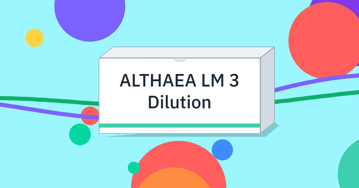 Symbolbild: Packung mit der Aufschrift ALTHAEA LM 3 Dilution (PZN 13315171) – Verfügbarkeit und Bezug in Apotheken in Frankfurt am Main